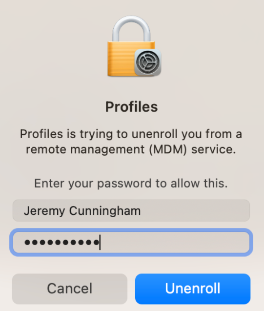 Unenroll Your Macbook – VCS IT Help Center