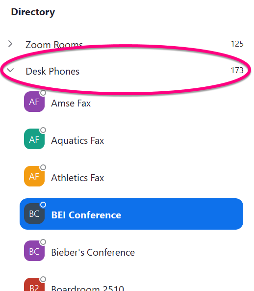 How to find contacts and room extension numbers in Zoom Contacts – VCS ...