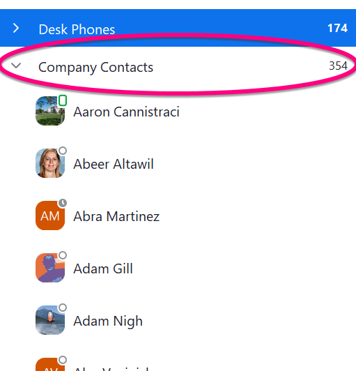 How to find contacts and room extension numbers in Zoom Contacts – VCS IT Help Center