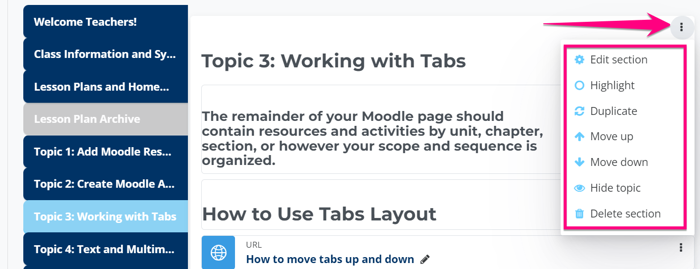 How to edit tabs – VCS IT Help Center