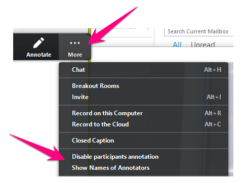 Use the mouse spotlight and other annotation tools – VCS IT Help Center
