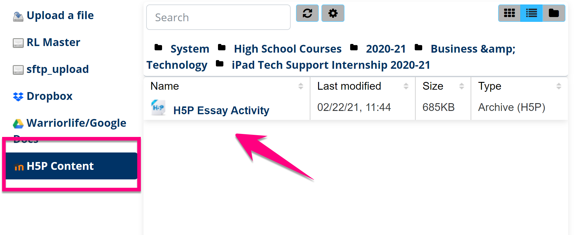 How to add an H5P activity on your Moodle page – VCS IT Help Center
