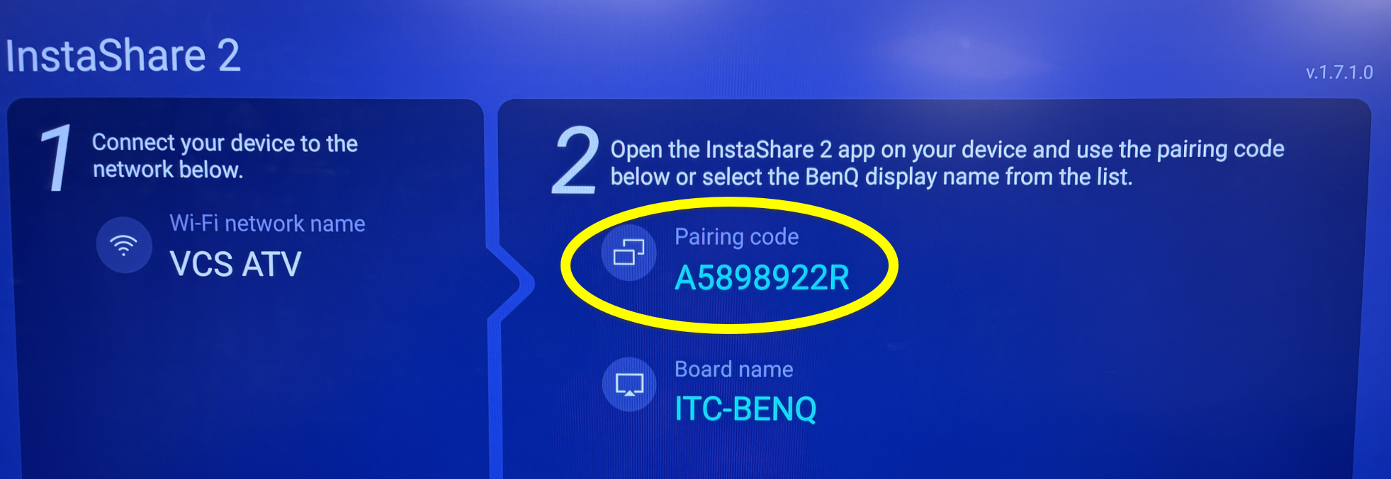 Share your screen with BenQ (wireless) – VCS IT Help Center