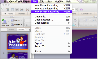 Record an instructional video Using QuickTime Player (MAC) – VCS IT ...